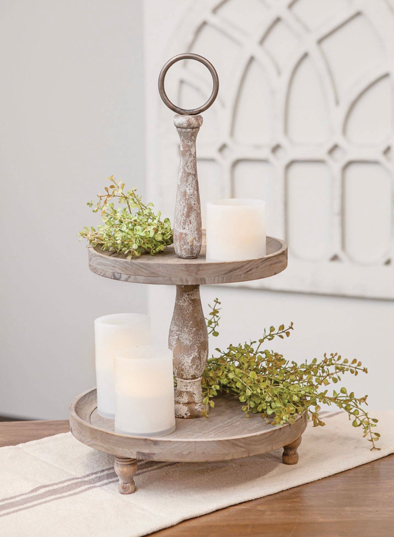 Col House Designs - Weathered Two-Tiered Tray | Bradbury Valley Farms ...